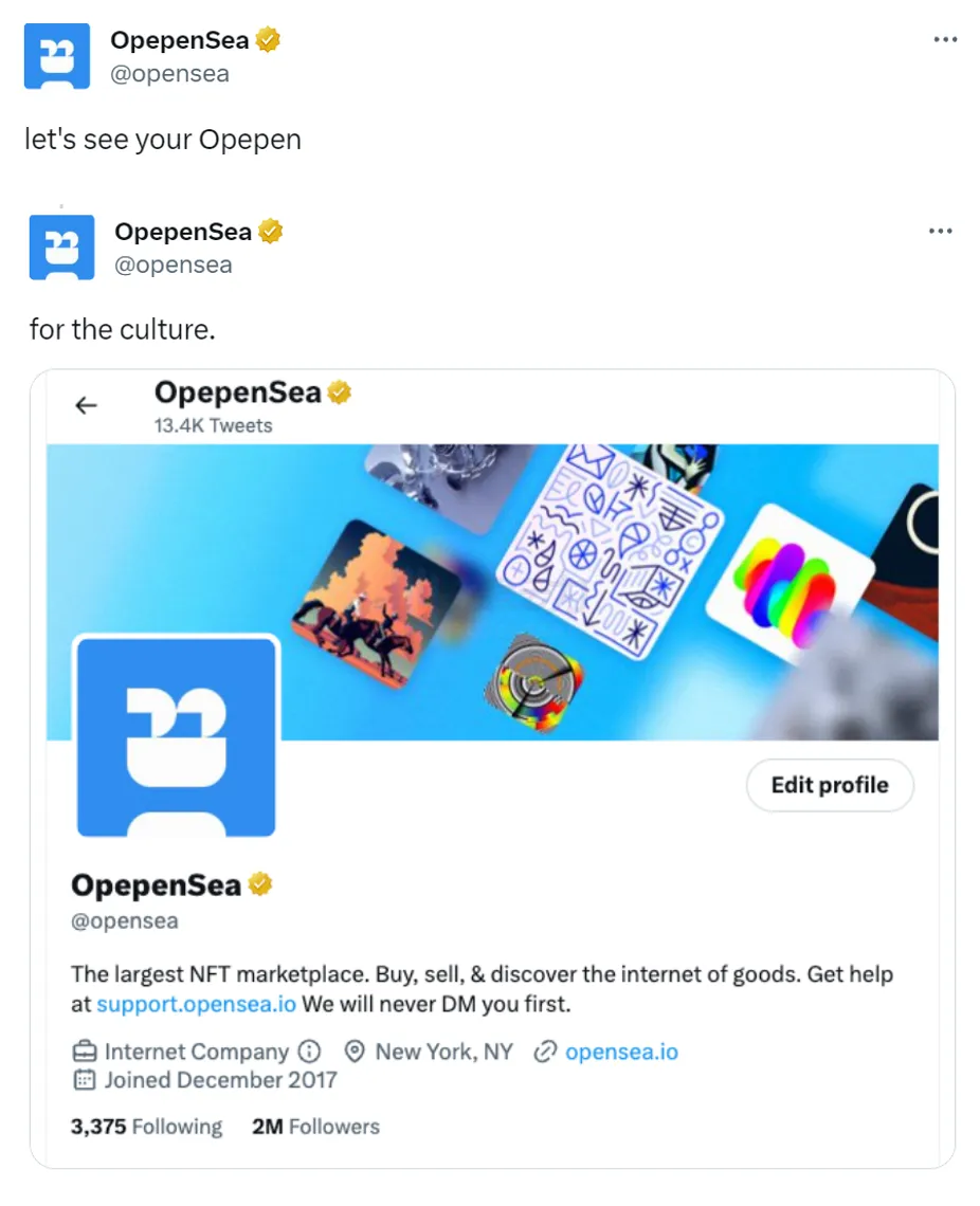 让opensea官推都为之改名的opepen,到底有什么魔力? - Blockbeats